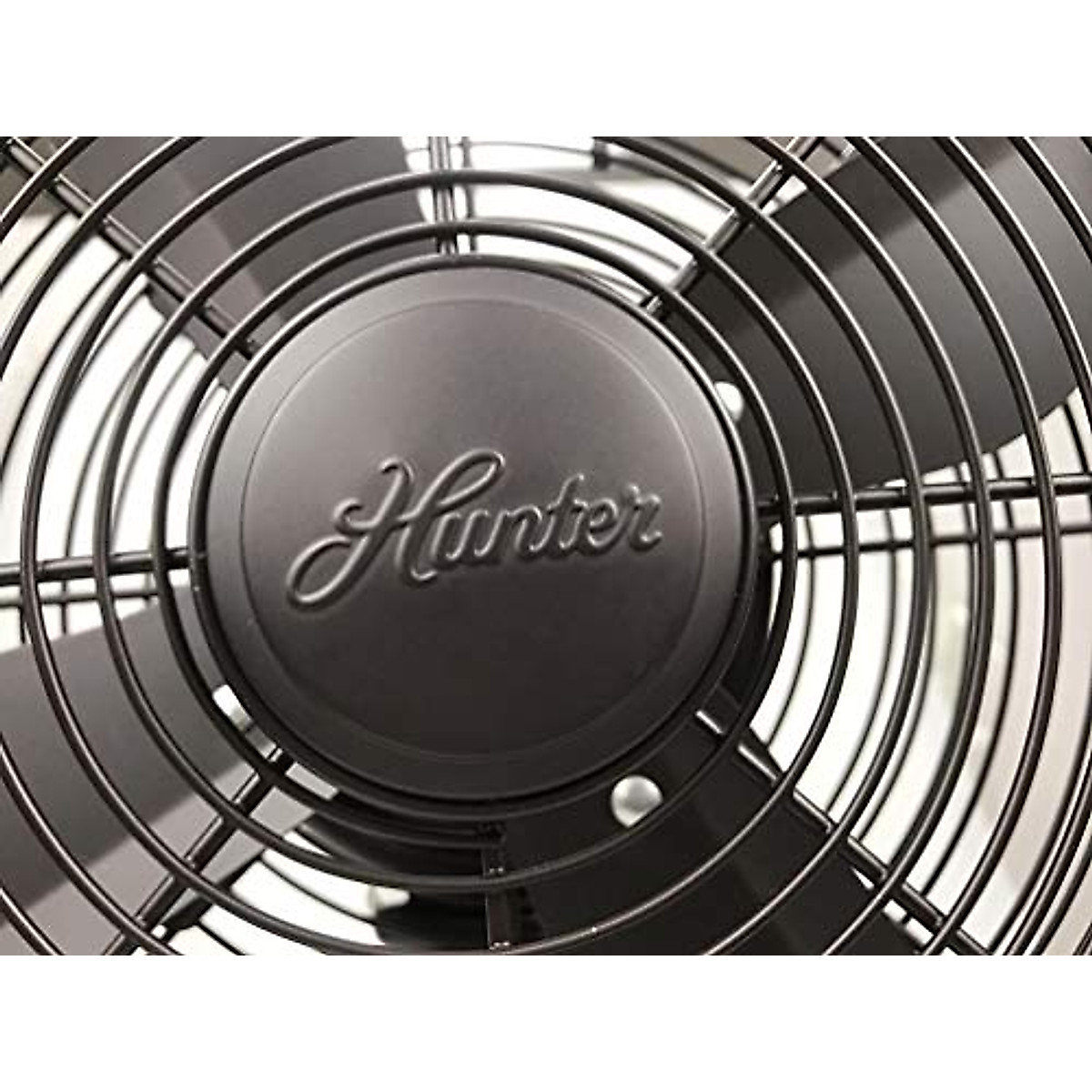 HUNTER Metal Retro Table Fan-Powerful 3 Speeds and Smooth Oscillation, 12", Oil-Rubbed Bronze