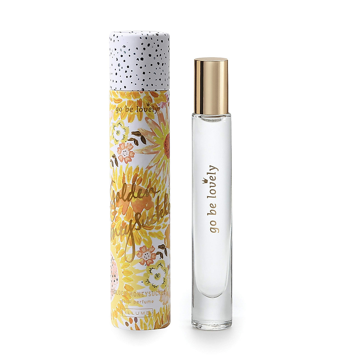 Illume Go Be Lovely Collection, Golden Honeysuckle Demi Rollerball Perfume, 2 Fl Oz (Pack of 1)