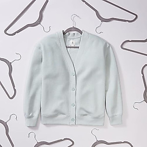 Amazon Basics Slim, Velvet, Non-Slip Suit Clothes Hangers, Gray/Silver - Pack of 30