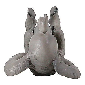 Ebros Kitchen Decor Playful Safari Elephant Wine Bottle Holder Figurine Animal Savanna Oil Wine Valet Storage with Pachyderm Elephant Theme