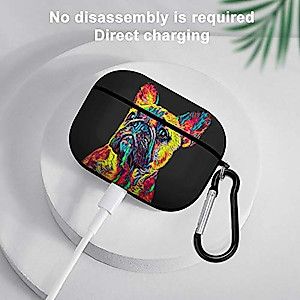 Cute French Bulldog Airpods Case Cover for Apple AirPods Pro Cute Airpod Case for Boys Girls Silicone Protective Skin Airpods Accessories with Keychain