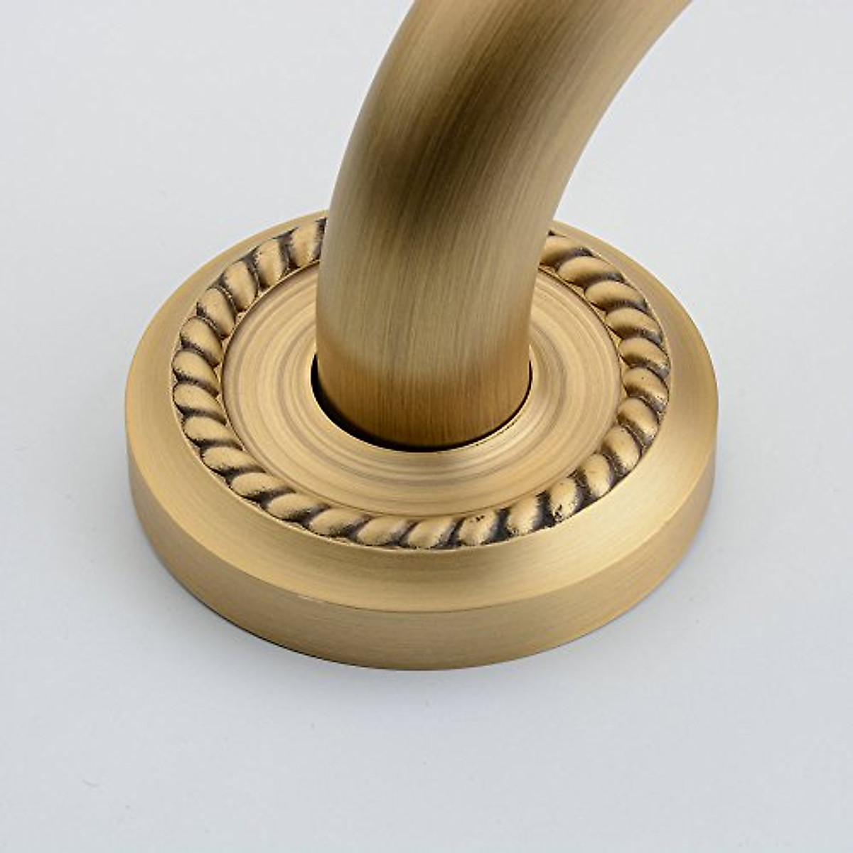 Shower Grab Bar, 17.7 inch Grab Bars for Bathtubs Showers Bathroom, Anti Slip Brass Shower Grabs for Seniors