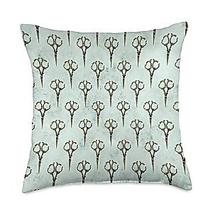Gifts24Seven - Hair Cutting Salon Antique Golden Scissors Vintage Hairdresser Haircut Throw Pillow, 18x18, Multicolor