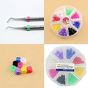 160pcs Medical Instruments Code Rings Silicone Dental Code Rings for Hospital dental implant o rings