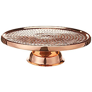 Godinger Cake Stand/Server, Copper Finish