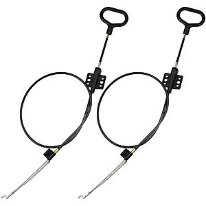 TOVOT 2PCS 38.5" D-Ring Release Handle Pull Recliner Cable Replacements Release Pull Cables for Sofa Chair