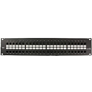 Leviton 69270-U48 Extreme 6+ QuickPort Patch Panel 1RU, Cat 6, 48-Port with Extreme Cat 6+ Connectors