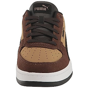 PUMA Men's CAVEN 2.0 BUCK SUEDE Sneaker, Totally Taupe-PUMA Black-Chestnut Brown, 13