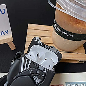 iFunny Case for Airpods Case,Airpods 2 Case,3D Cartoon Cool Motorcycle Airpod Design Man Boys Kids Shockproof Keychain Protective Soft Silicone Case for Airpods 1 & 2 Charging Case (Motorcycle)