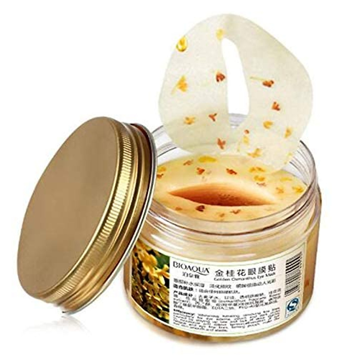 BIOAQUA Gold Osmanthus Lemon Eye Mask 80 Pcs Women Collagen Gel Protein Nourishing