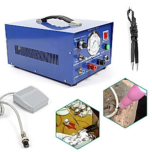 DNYSYSJ Automatic Spot Welder, 110V Jewelry Spot Welding Machine Pulse Argon Necklace Bracelet Arc Welding Machine for Gold, Silver, K Gold, Palladium, Platinum,Titanium, Copper