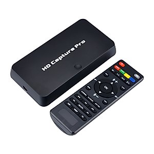 Ezcap295 1080P Game Capture Card via HDMI/Ypbpr/AV Input with Schedule Recording/Remote Control Compatible with Nintendo Switch PS4 and PS3, Xbox one, N64, Blu-Ray