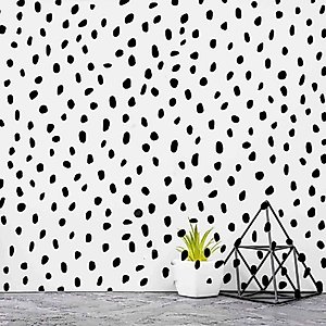 200+ Dalmation Spot Wall Stickers Irregular Polka Dot Stickers Dalmatian Spot Wall Stickers Decal Vinyl Stickers Wall Art Room Decor Bedroom Decor Peel And Stick Nursery Decor Removeable Dots Stickers