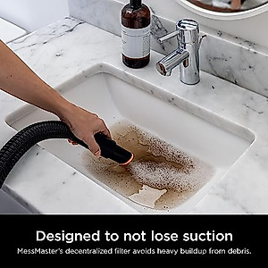 Shark VS101 MessMaster Portable Wet Dry Vacuum, Small Shop Vac, 1 Gallon Capacity, Corded, Perfect for Pets & Cars, AnyBag Tech, Self-Cleaning, Ultra-Powerful Suction for Tough Wet & Dry Messes, Blue