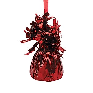 Fun Express Fun Express - Balloon Weights - Red Metallic (12Pc) - Party Décor - Balloons - Balloons Supplies - 12 Pieces - 5.5' | Red