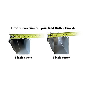 A-M Gutter Guard - Aluminum 5" (50 Feet, Mill Finish)