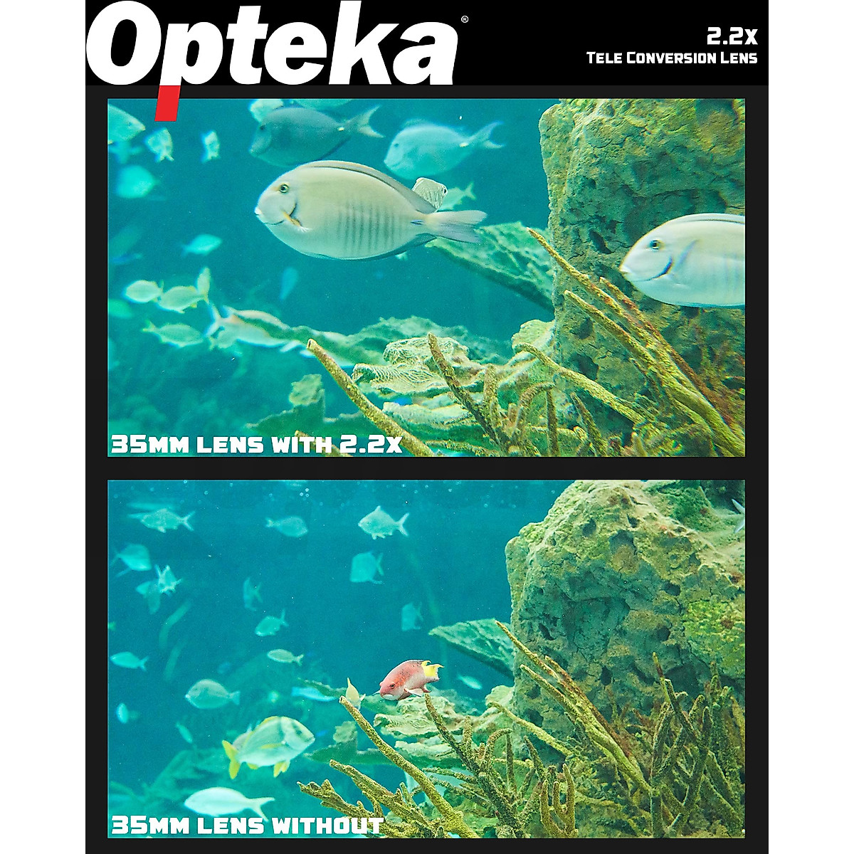 Opteka 52mm 2.2X High Definition AF Telephoto Lens for Canon, Fuji, Nikon, Panasonic and Sigma Threaded Lenses