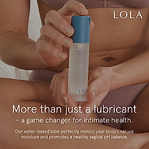 LOLA Personal Lubricant - Water-Based Lube for Couples, Unscented Lubricant & Sex Lubricant, Natural, Anal Safe for Women & Men, Water Based Lubrification
