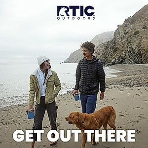 RTIC Lowball Tumbler with Splash Proof Lid, 12 oz, White, Insulated Travel Stainless Steel Coffee Mug, Sweat Proof, Keeps Hot & Cold Longer