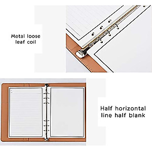 Smart Reusable Notebook with A Pen, A5 Waterproof Erasable Smart Notebook Repeating Loose Leaf Diary Stone Paper Business Notebook 10ml (BK)