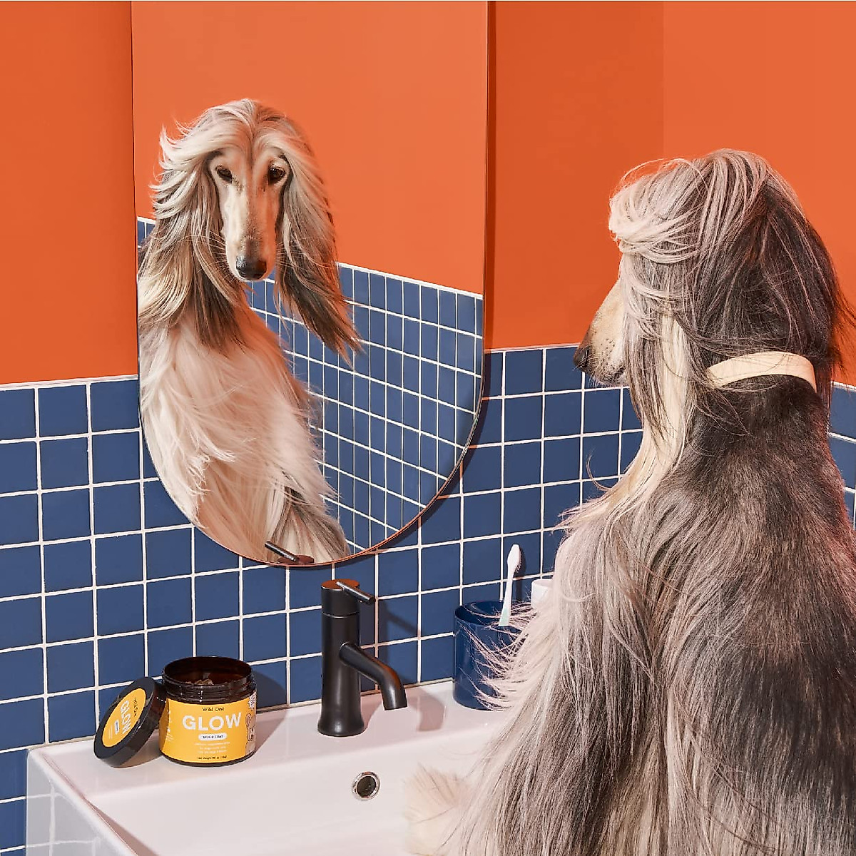 Wild One Glow Skin & Coat Supplements, Soft-Chews, Promote softened Skin and Healthy Coat for Dogs, 30+ Day Supply