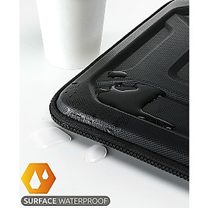 Protective Laptop Case: 13 - 13.3 Inch Computer Carrying Sleeve for 2018 New MacBook Air, Pro, Microsoft Surface or Chromebook - Padded, Waterproof and Shockproof Hard Lap Top Cover Cases – Black