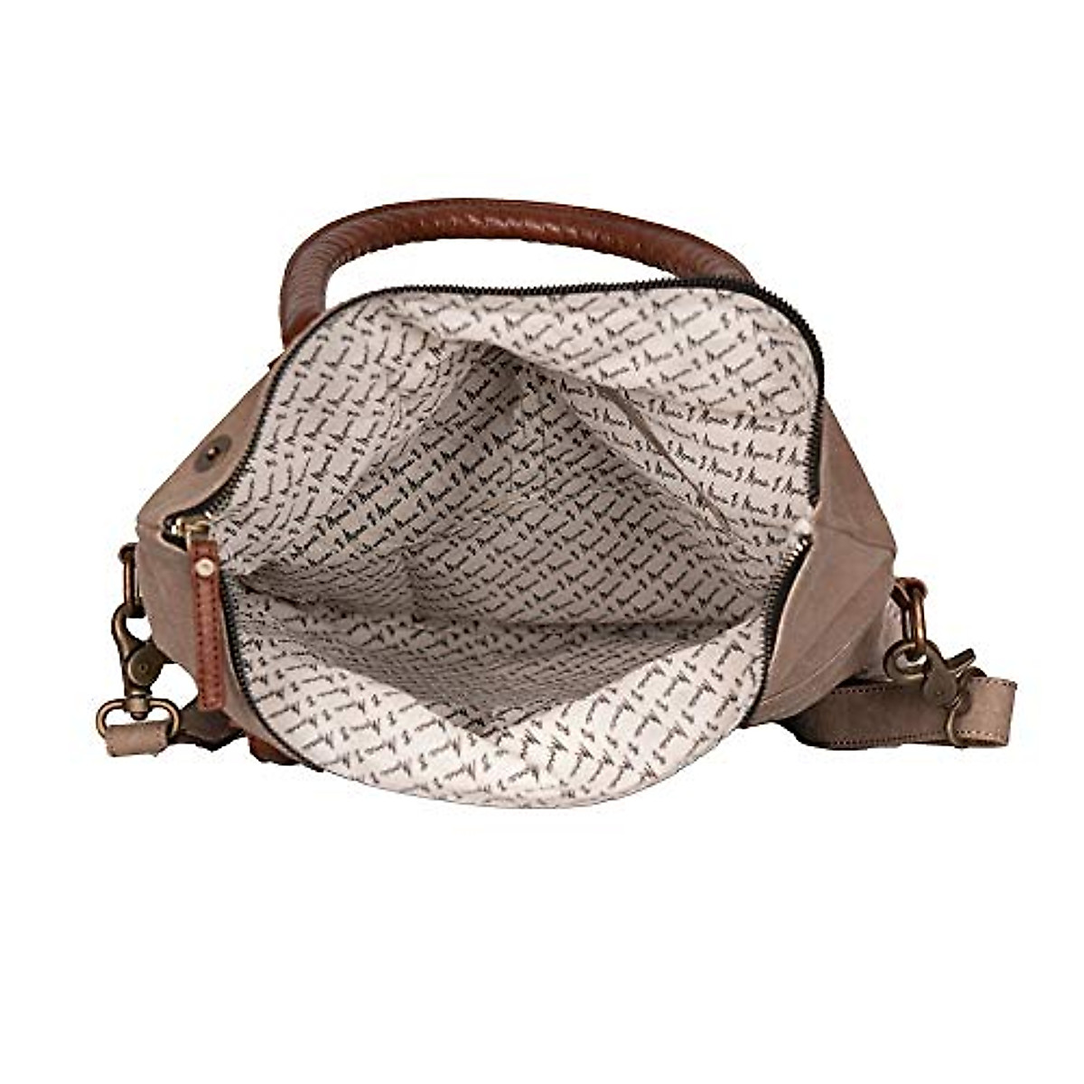 Mona B Luna Upcycled Recycled Durrie Vegan Tote Handbag with RFID Blocking