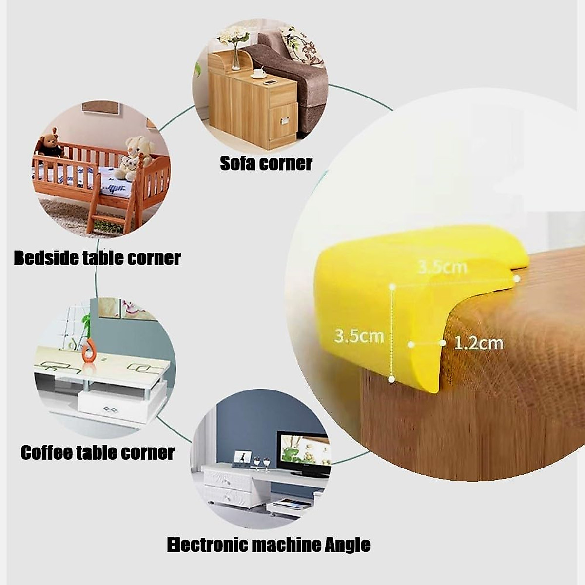 Table Corner Guards,Baby Corner Protector Guards Protector Set Safety Bumpers (8 pcs)