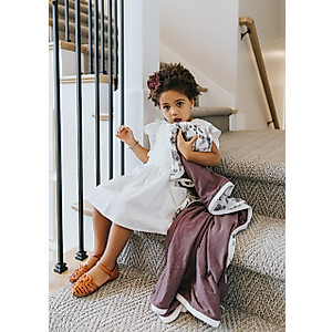 Copper Pearl Three-Layer Baby Blanket: Soft Baby Quilts for Boys and Girls | Breathable, Cozy, Toddler Blanket | Baby Quilt for Newborns | 46x46 Premium Polyester/Rayon | Rowan