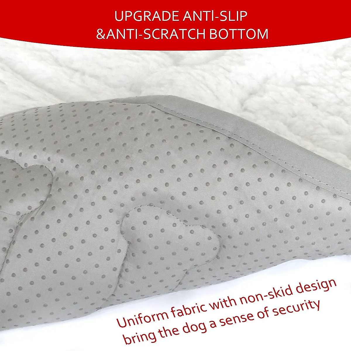 Dog Bed Crate Mat(30" X 19"), Soft Plush Dog Bed Pad Machine Washable Crate Pad, Dog Sleeping Mat with Anti Slip Bottom