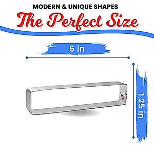 Ruler Cookie Cutter 6 Inch - Made in the USA – Foose Cookie Cutters Tin Plated Steel Ruler Cookie Mold