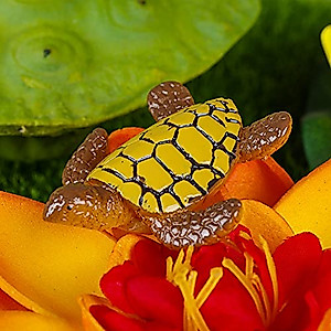 HAOYUNLAI 8 Pcs Miniature Beach Sea Turtle Resin Figurines，Fish Tank Decoration， DIY Craft Decoration Fairy Garden Dollhouse Landscape Decor Ornament