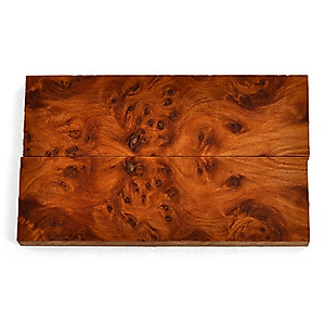 Texas Knifemakers Supply Thuya Burl Knife Handle Block (Each Piece is Unique) 5" x 1-1/2" x 1"