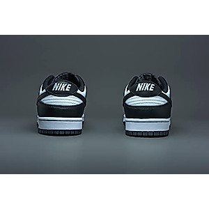 Nike Dunk Low Retro Men's Basketball Shoes, White Black White, 11 US