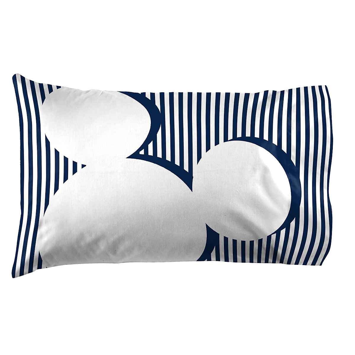 Jay Franco Disney Mickey Mouse Twin Size Sheet Set - Moons and Stars Super Soft 3 Piece Bedding Set - Kids Microfiber Sheets Includes Reversible Pillow Covers