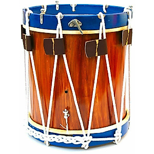 CIVIL WAR DRUM COLONIAL MARCHING REVOLUTIONARY MEDIEVAL Renaissance 14" x 17" INCH SNARE BLUE RIM