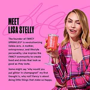 Fancy Sprinkles NYE Collection Rhinestone Silver Bulk Premium Edible Glitter, 100% Edible Glitter for Sparkling Food & Drinks No Taste or Texture (25gm)