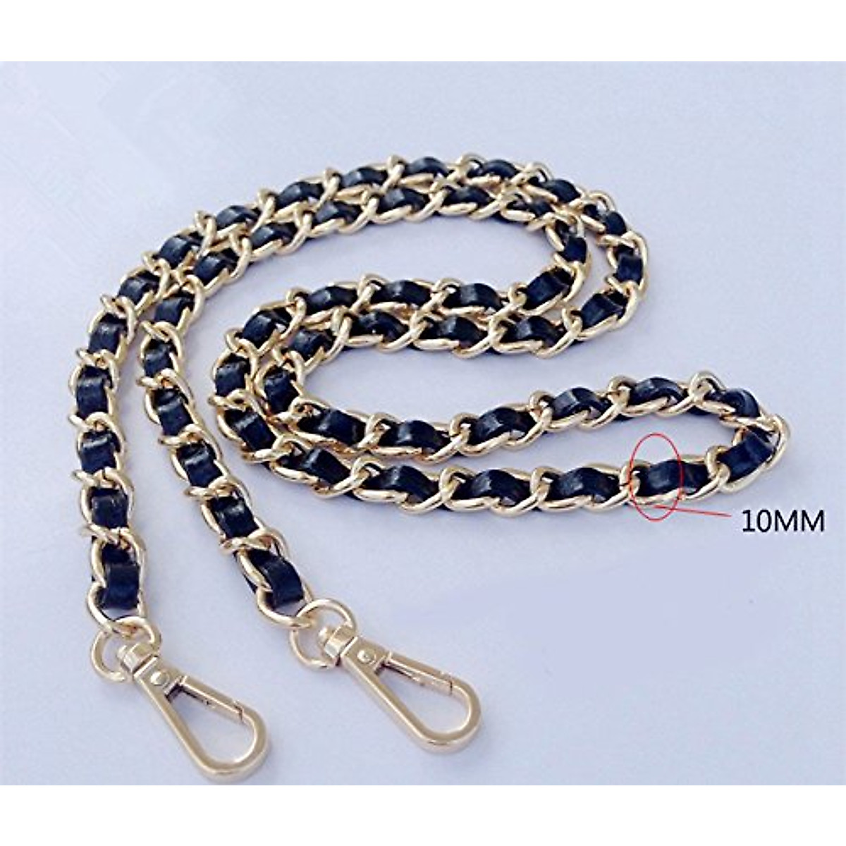 123Arts Chain Strap Iron Replacement Strap Handbag Shoulder Strap Bag Accessories with Drawstring Bag