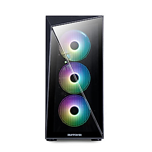 iBUYPOWER 221i Prebuilt Gaming PC - Nvidia RTX 2060 6GB, Intel i7-11700F, 16GB DDR4 Bundle with Deco Gear 25" Gaming Monitor, Gaming Mouse Pad, Gaming Microphone and 1 YR CPS Protection Pack