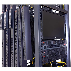 Maruson 16 Outlets Rack Mount PDU Power Strip for Network Server Racks - 20A, 120V - 1050 Joules Protection, 10ft Power Cord with 5-20P, 0U Vertical, PDU-V2016