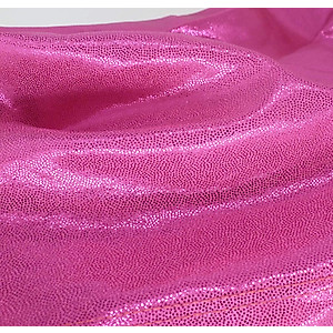 Girls Dance Short Gymnastics Athletic Shorts Sparkle Glitter Tumbling Bottoms (Rose red, 120)