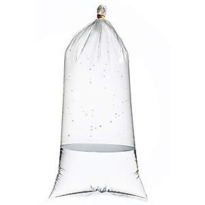 RESILIA Plastic, Leak-Proof Shipping Bags for Live Fish - 4" x 10" 002 mil, Double Bottom Seal, for Freshwater & Saltwater Fish, Case of 100