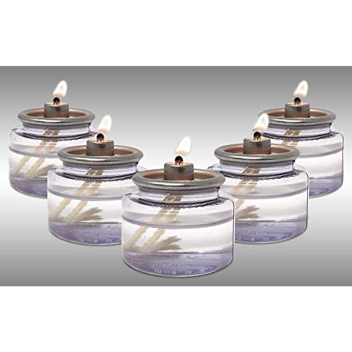 Hyoola Oil Candles - 8 Hour Liquid Candles - Disposable Liquid Paraffin Tea Lights - 12 Pack - for Restaurant Tables and Emergency Candles