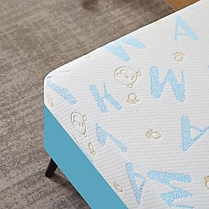 OUUI 5 Inch Twin Mattress for Kids, Removable Washable Cover Cooling Memory Foam Medium Feel, Bed-in-a-Box, CertiPUR-US Certified