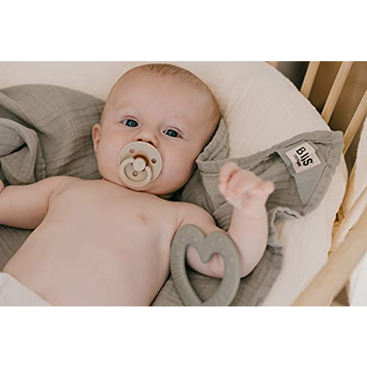 Bibs Cuddle Cloth | 2-Pack of 100% Organic Cloths | Perfect Nursing & Changing Mat Cover | Soft & Absorbent | Made in Denmark | Measures 27" x 27" (Ivory)
