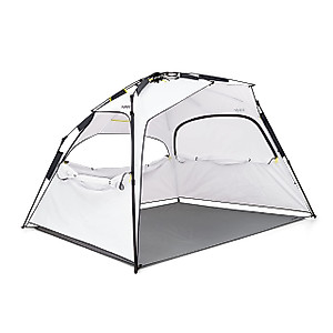 Veer Family Basecamp Recreational Pop-Up Tent | Premium Trail Rated Beach Tent or Camp Shelter for Adults and Kids | Water Resistant UPF50 Protective Coating | Portable with Easy Set Up and Take Down