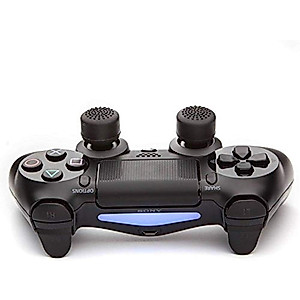 Analog Controller Raised Thumb Stick Grips Thumbsticks Joystick Cap Cover for PS4, PS3, Switch Pro, Xbox one, Xbox 360, Wii U, PS2 Controller (Pack of 8 pcs Black)