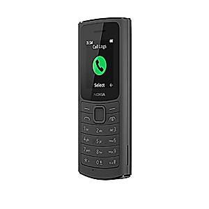 Nokia 110 4G Dual-SIM 48MB ROM + 128MB RAM (GSM Only | No CDMA) Factory Unlocked 4G/LTE Cell-Phone (Charcoal) - International Version