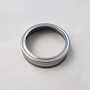 TYESMER 20pcs Rust Resistant Silver Mason Jar Replacement Rings,87mm Wide Mouth Mason Jar Bands Silver Canning Jar Band for Mason Jar,Canning Lids,Storage (87mm Wide Mouth,20pcs)