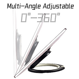 Tablet Stand Adjustable Universal Tablet Hand Strap Holder, 360 Degrees Handle Grip Compatible with iPad Pro 9.7/10.5, Air Mini Surface Pro, Samsung Huawei Tablet (White)